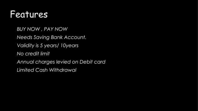 Types of debit cards | ODP