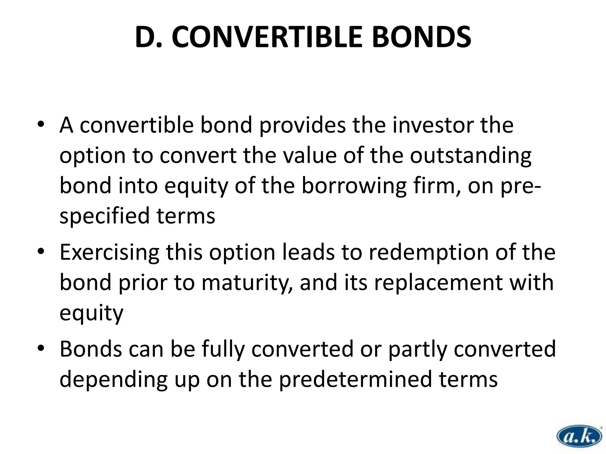 Types of debt instruments | PPTX
