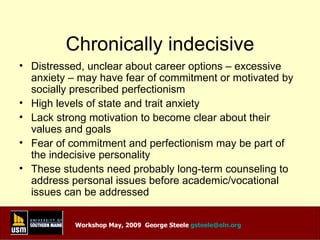 Types Of Decided And Undecided Students | PPT