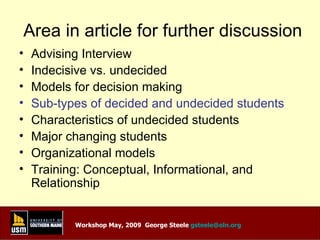 Types Of Decided And Undecided Students | PPT