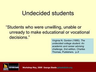 Types Of Decided And Undecided Students | PPT