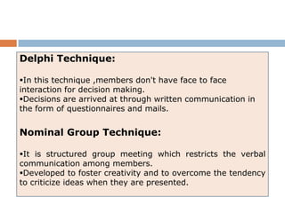 Decision Making | PPTX