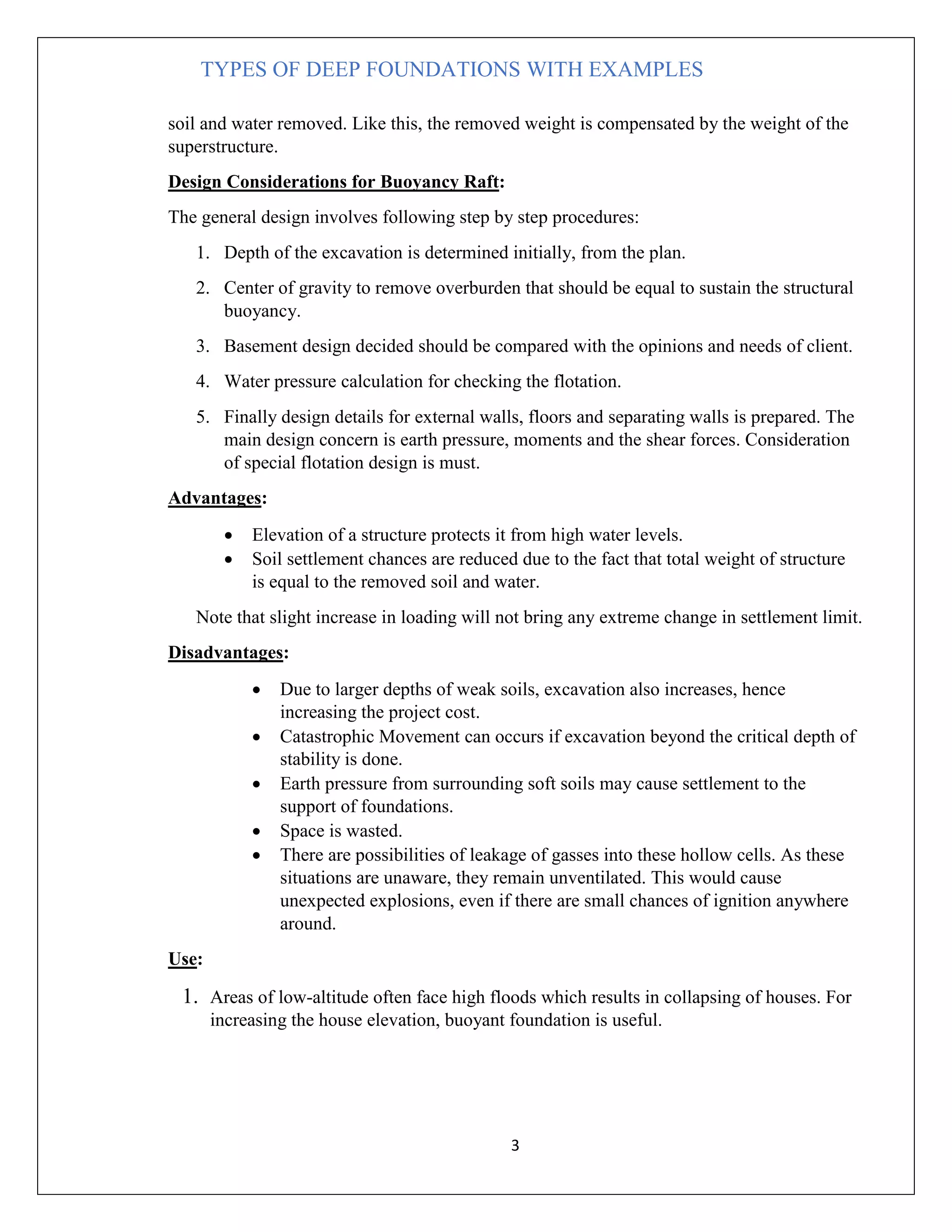 Types of deep foundation | PDF