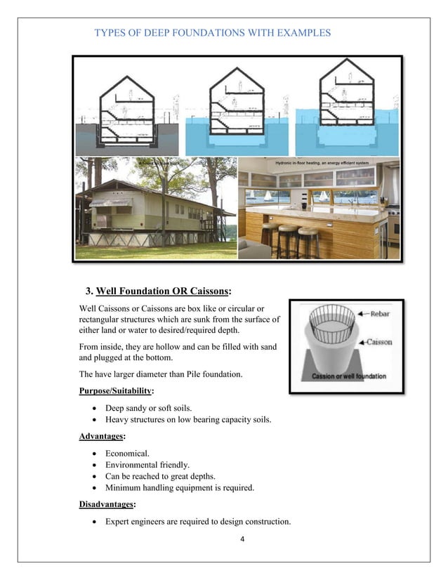 Types of deep foundation | PDF