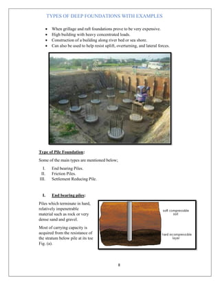 Types of deep foundation | PDF