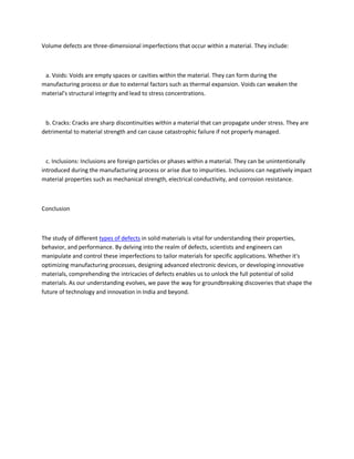 Types of Defects | PDF