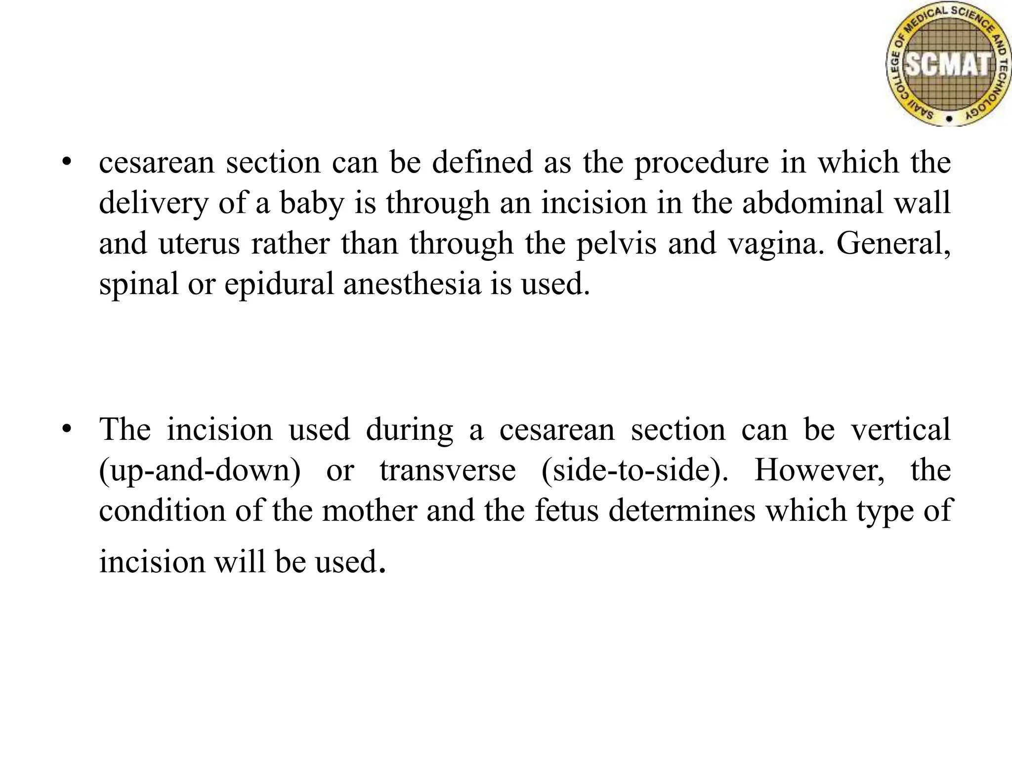 Types of delivery And Physiotherapy management after c-section.pptx