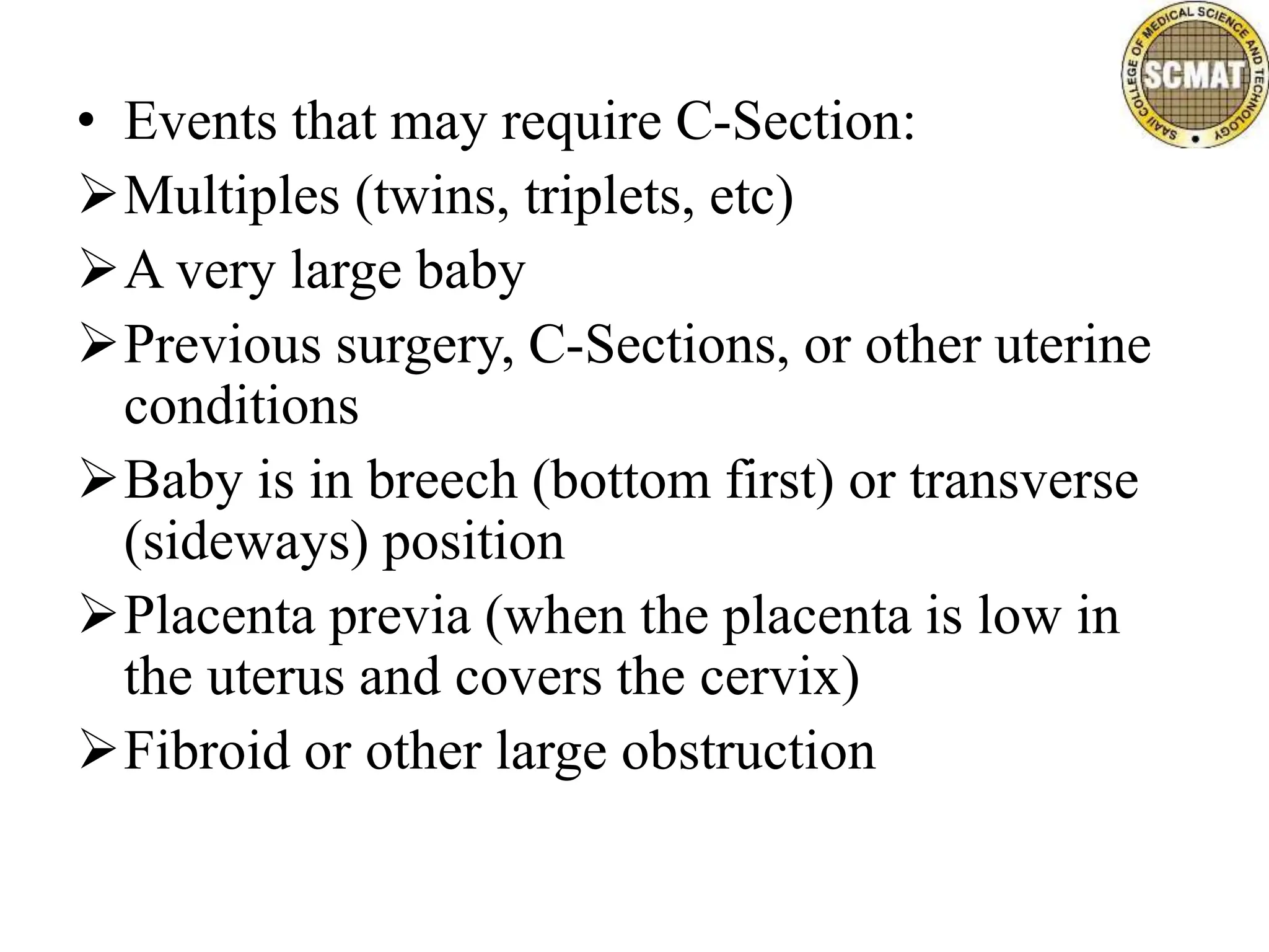 Types of delivery And Physiotherapy management after c-section.pptx