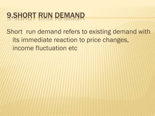 Types of demand | PPTX
