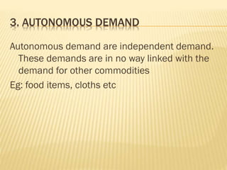 Types of demand | PPTX