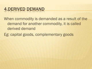Types of demand | PPTX