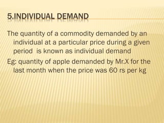 Types of demand | PPTX