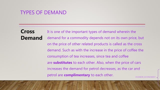 Types of demand (Economics) | PPTX | Commodities | Economy