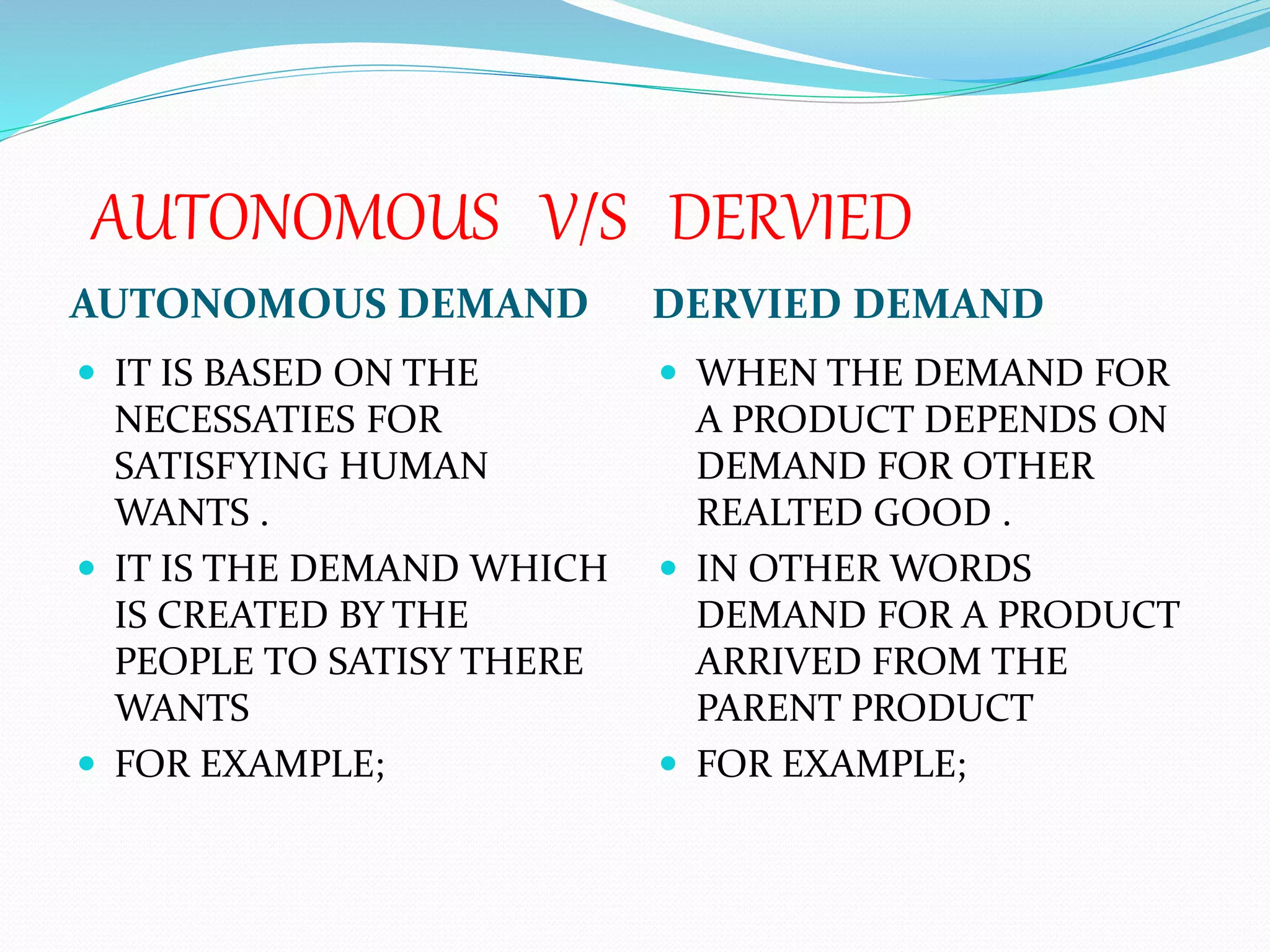 Types of demand | PPTX