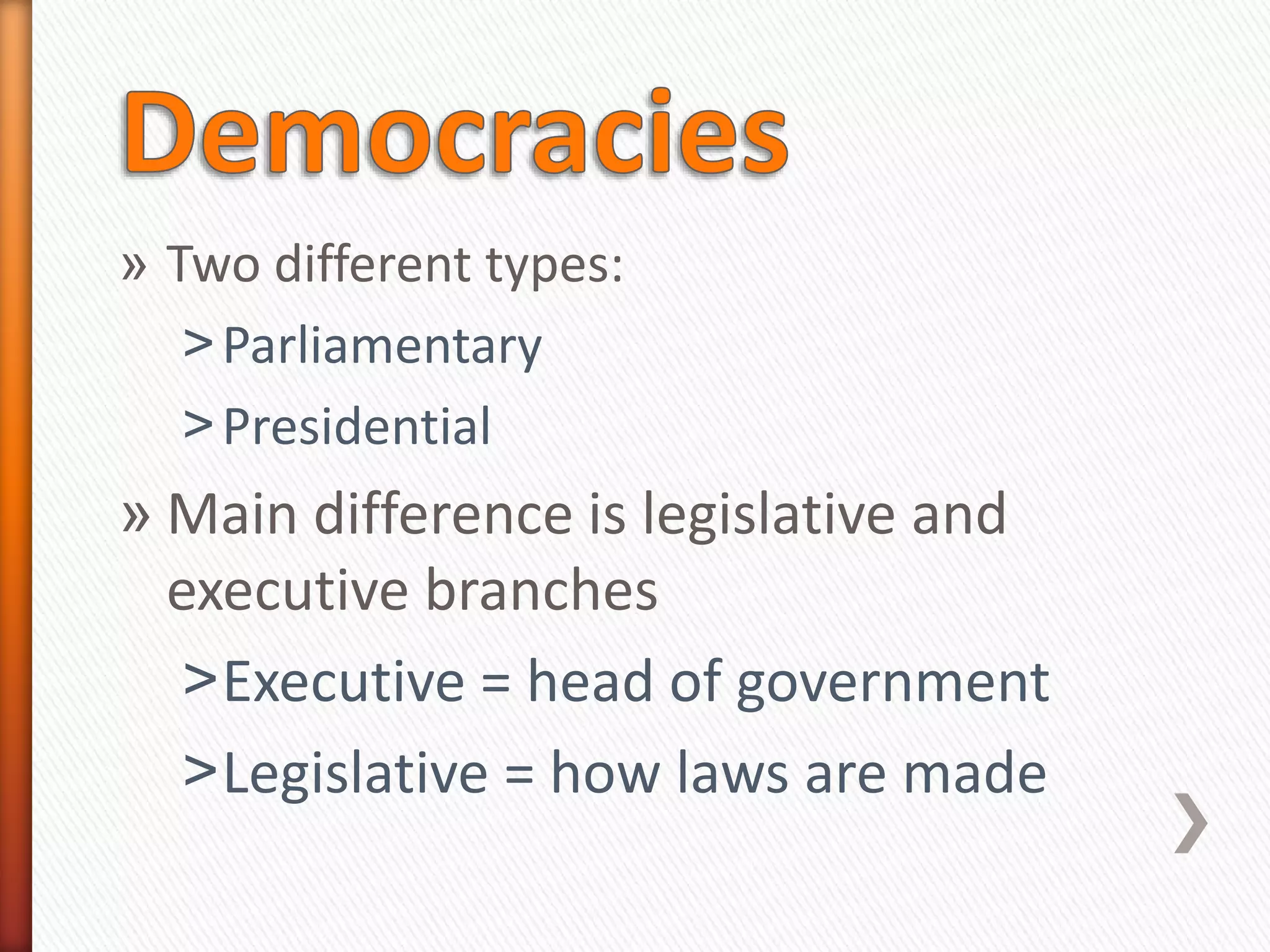 Types of democracies | PPTX