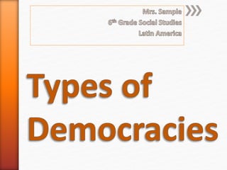 Types of democracies | PPTX
