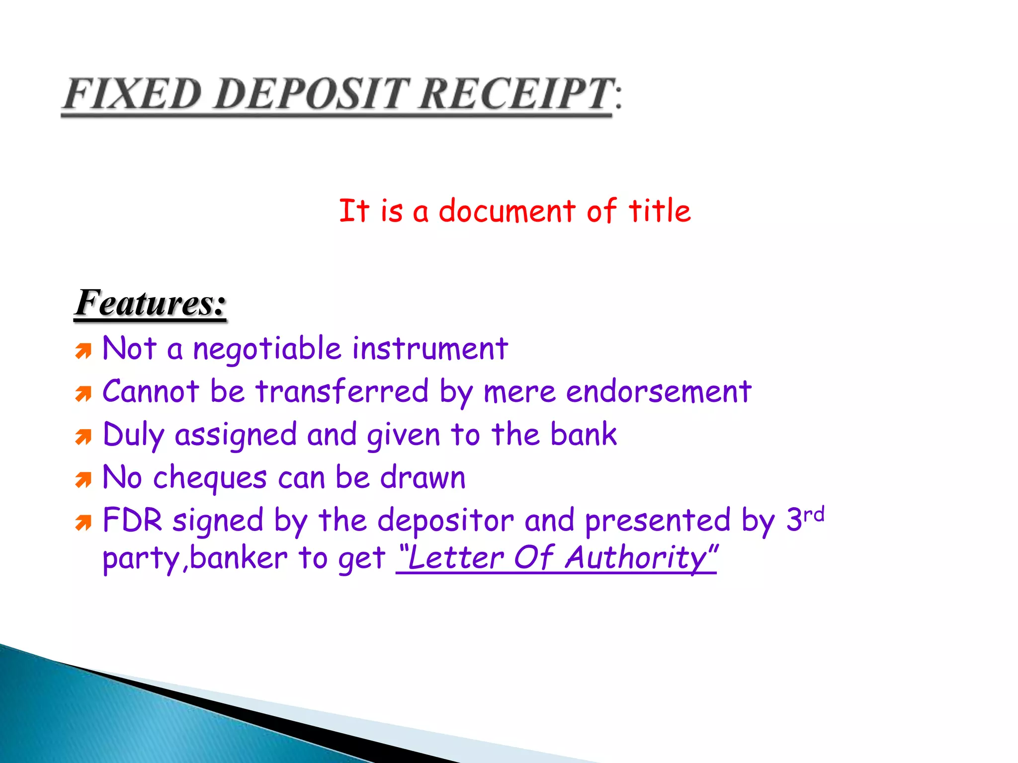 Types of deposit accounts | PPTX