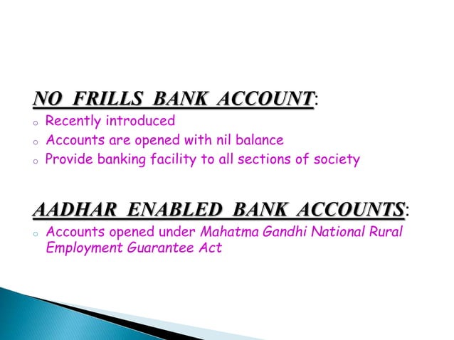 Types of deposit accounts | PPTX