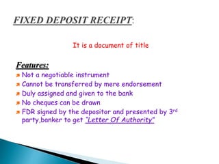 Types of deposit accounts | PPTX