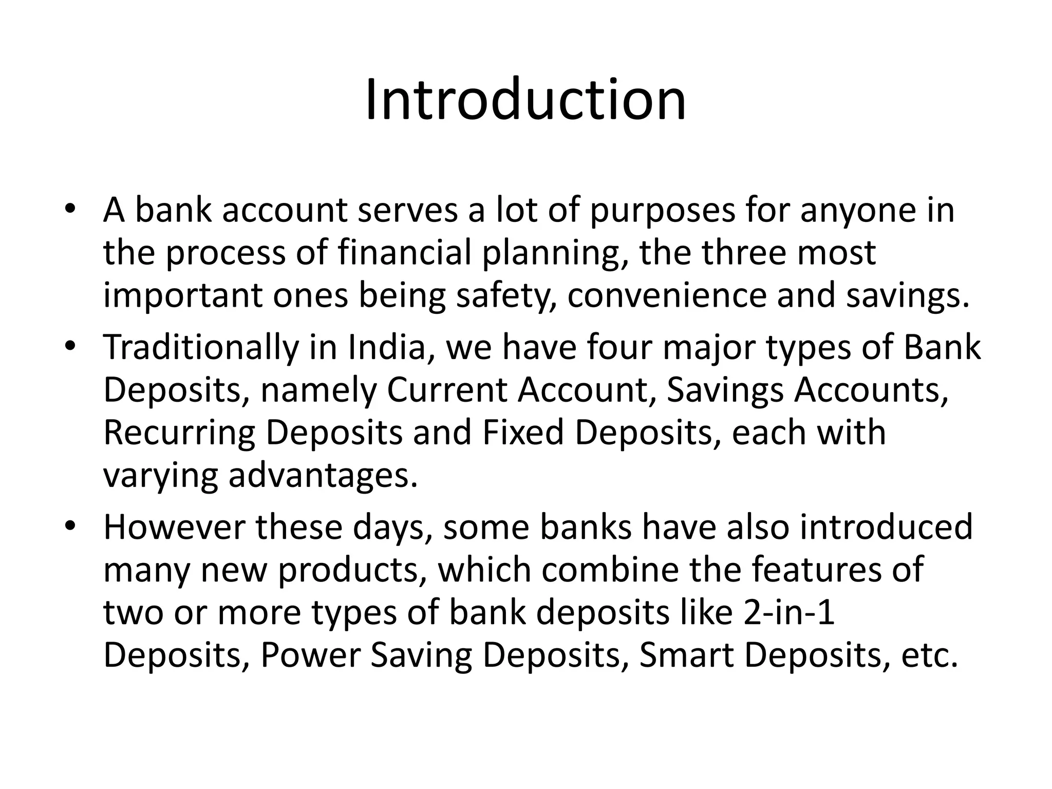Types of deposits | PPTX