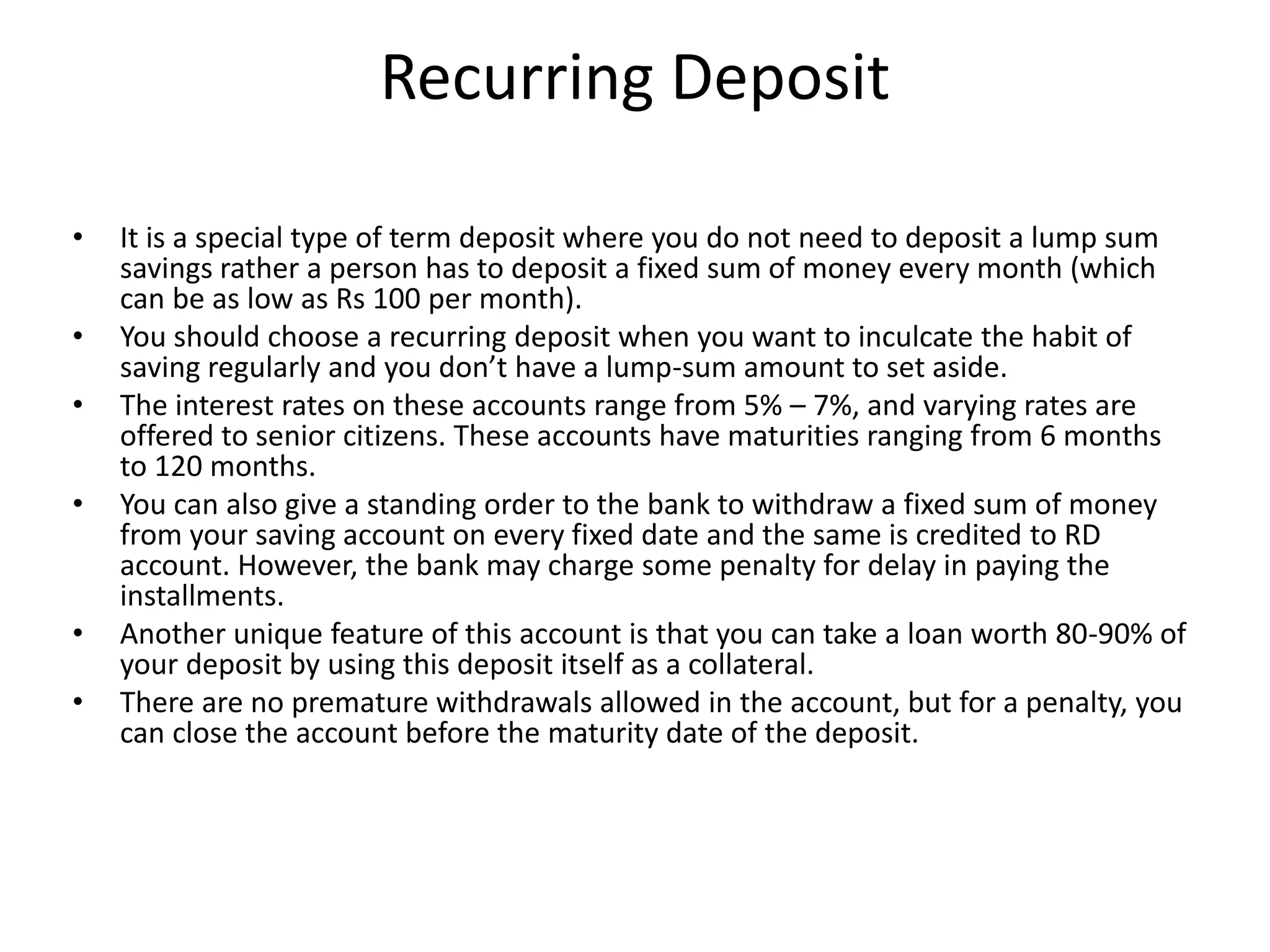 Types of deposits | PPTX