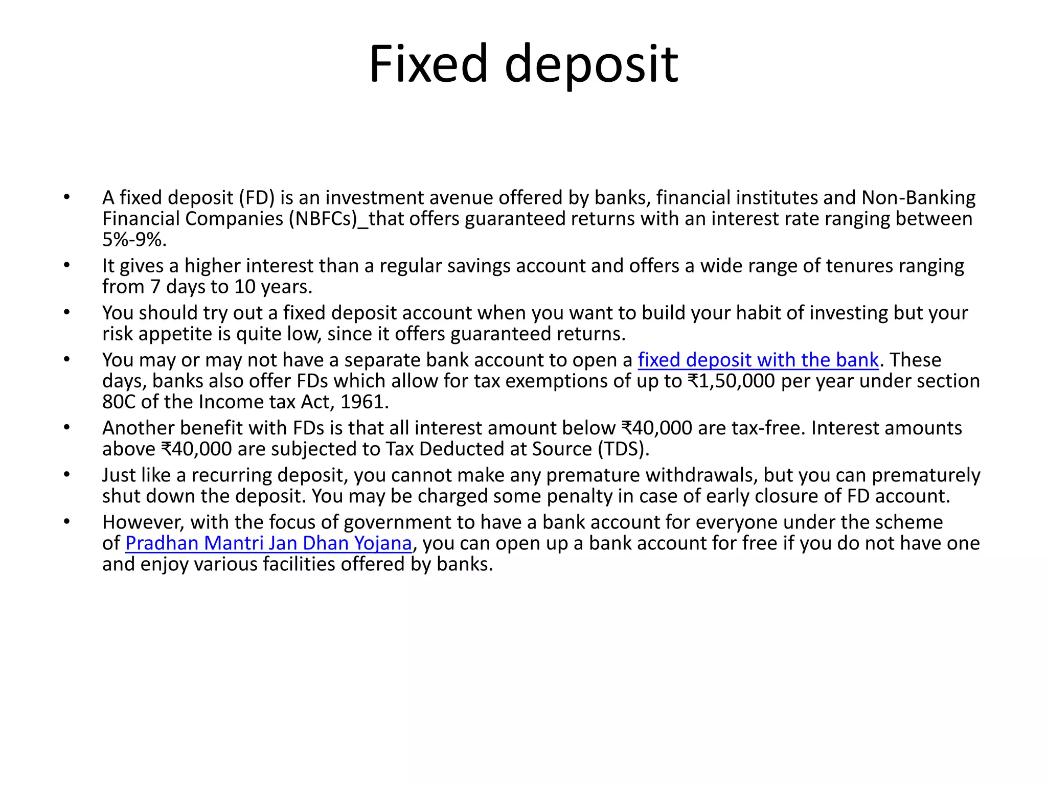 Types of deposits | PPTX
