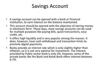 Types of deposits | PPTX