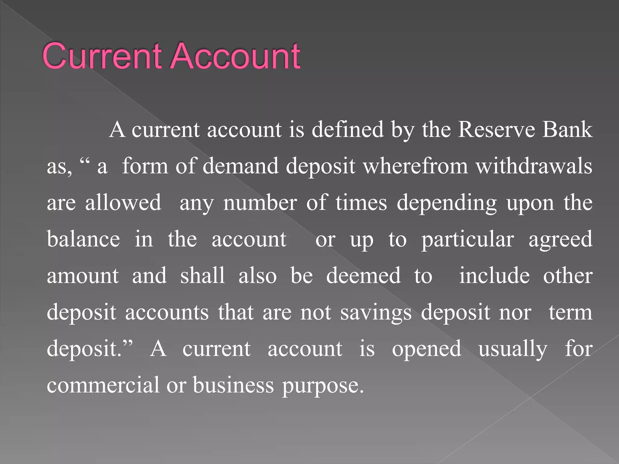 Types of deposits | PPTX