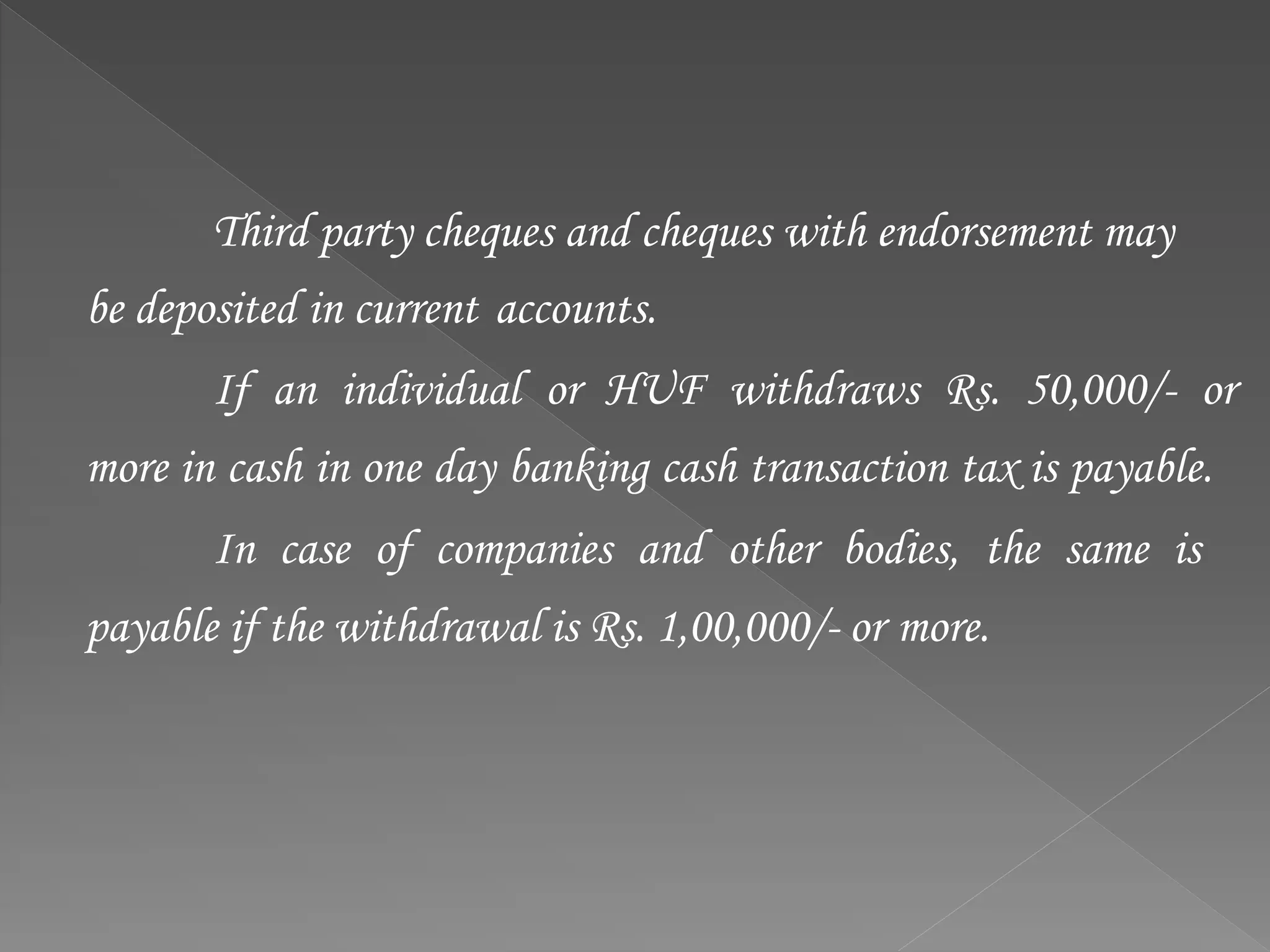 Types of deposits | PPTX