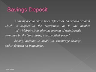 Types of deposits | PPTX