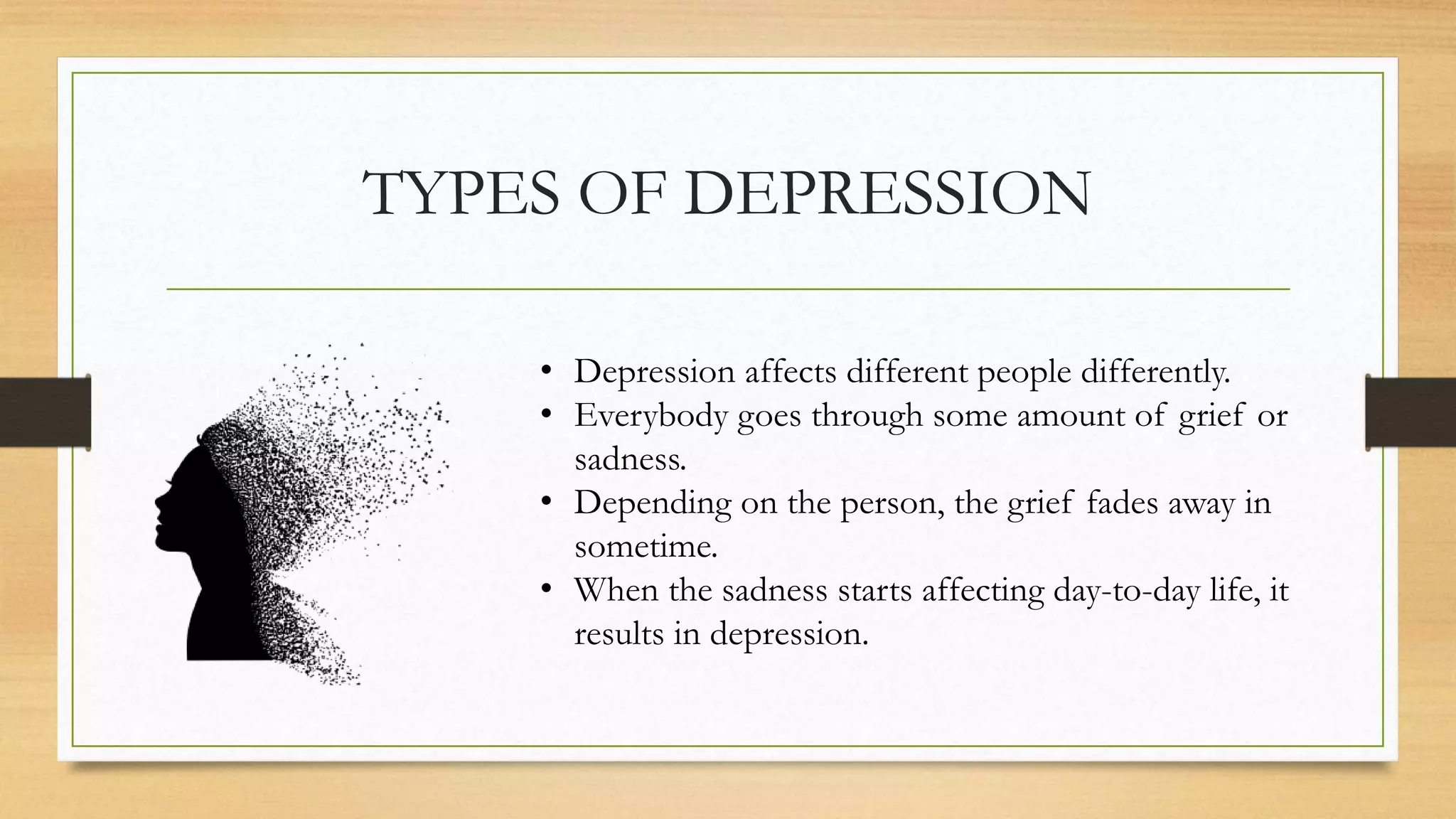 Types of depression | PPTX