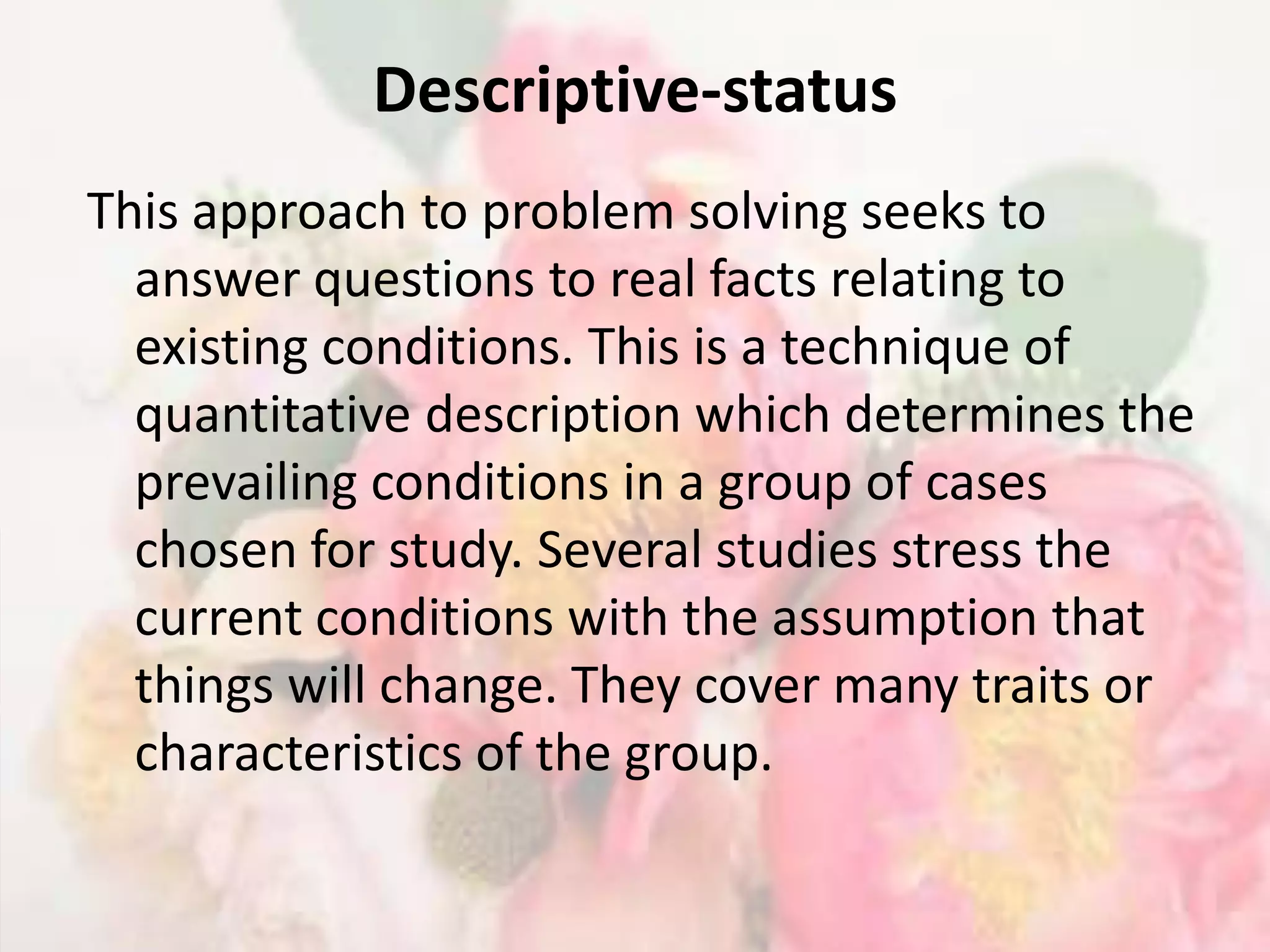 Types of descriptive research | PPT