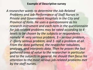 Types of descriptive research | PPT