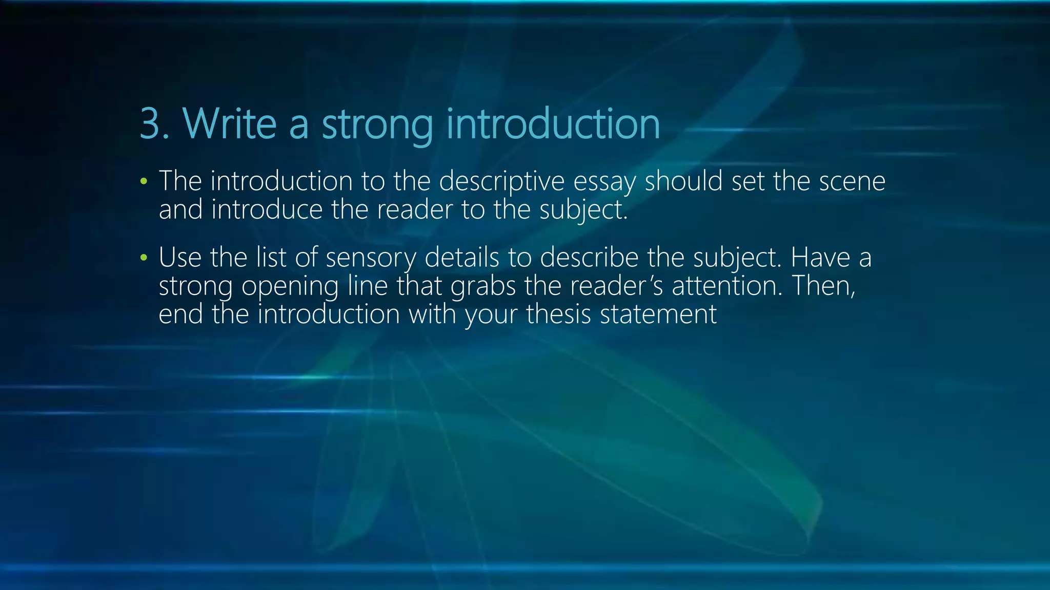 Types of descriptive writing | PPTX