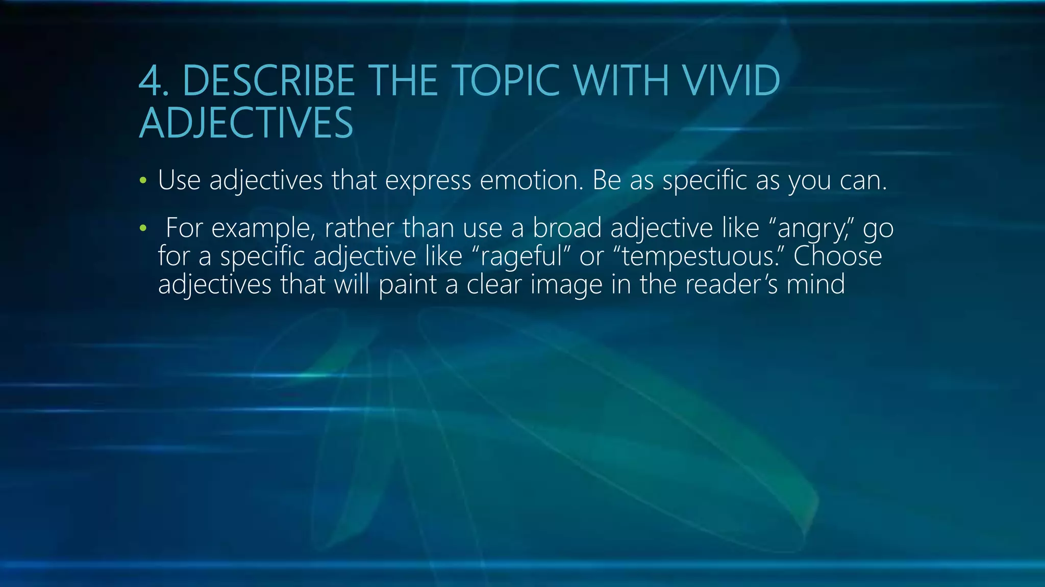 Types of descriptive writing | PPTX