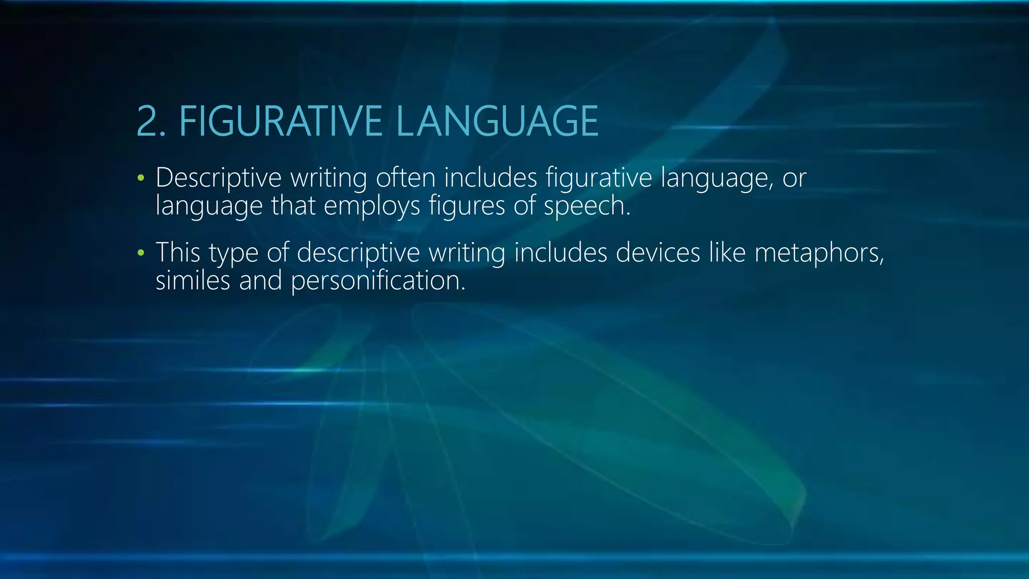 Types of descriptive writing | PPTX