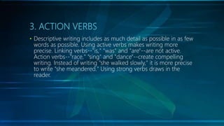 Types of descriptive writing | PPTX