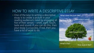 Types of descriptive writing | PPTX