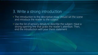 Types of descriptive writing | PPTX
