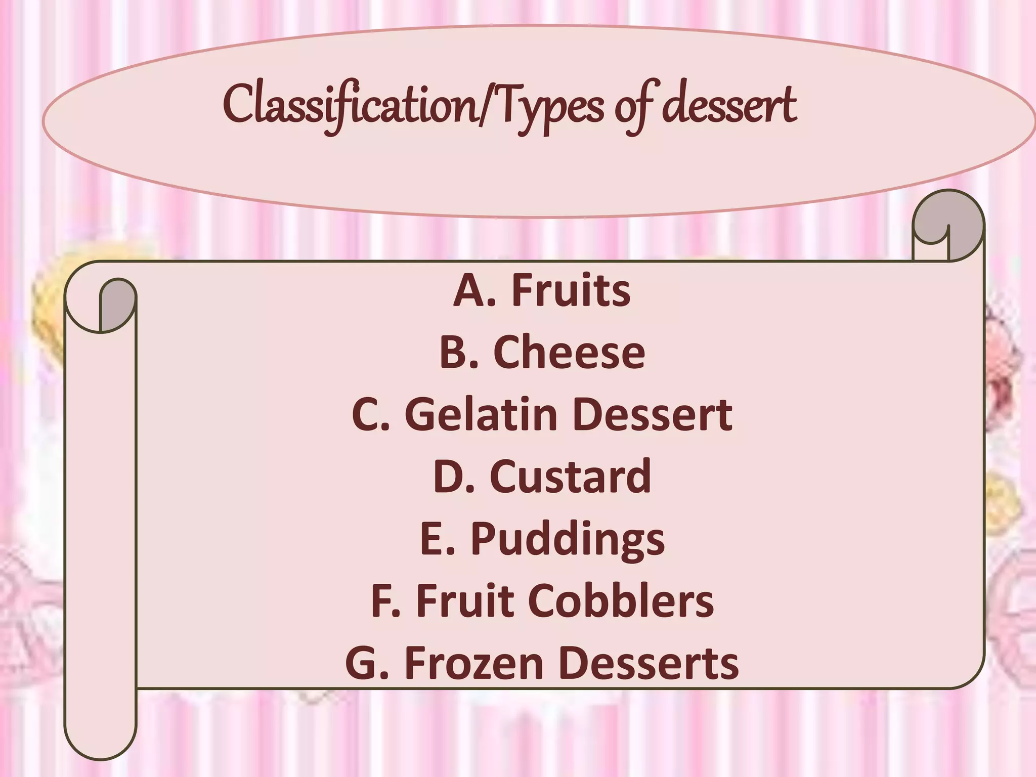 Typesofdessert | PPTX