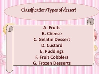 Typesofdessert | PPTX