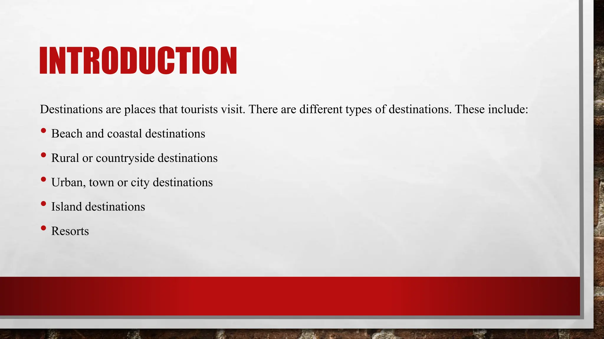 Types of destinations -CAMBRIDGE UNIVERSITY | PPTX