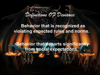 Types of deviance | PPTX