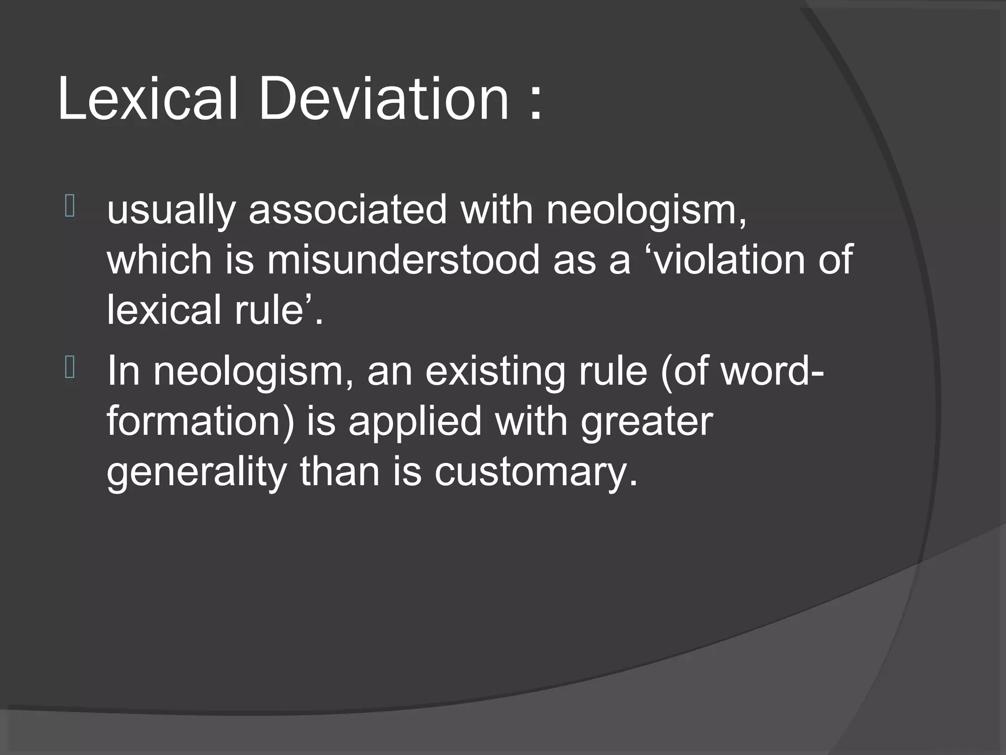 Types of deviation | PPT