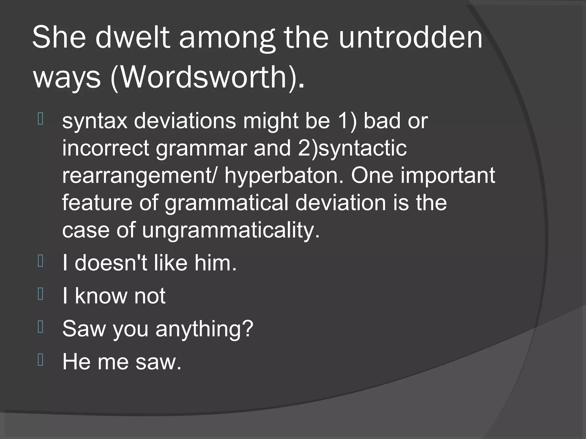 Types of deviation | PPT