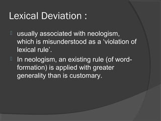 Types of deviation | PPT