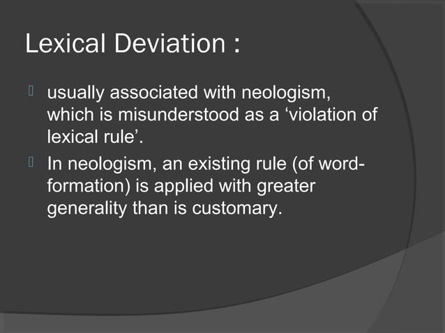Types of deviation | PPT