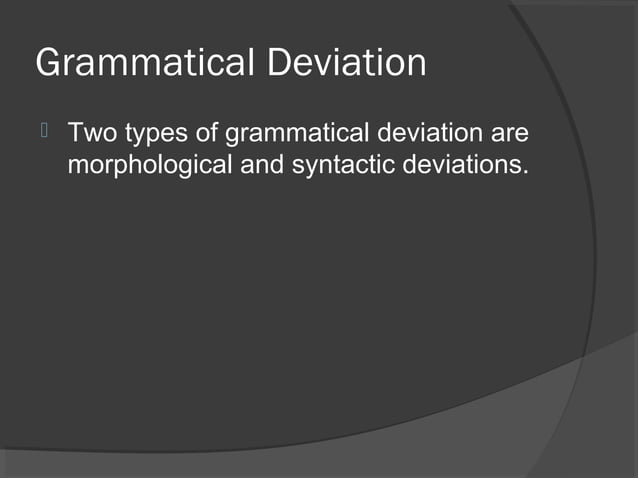 Types of deviation | PPT