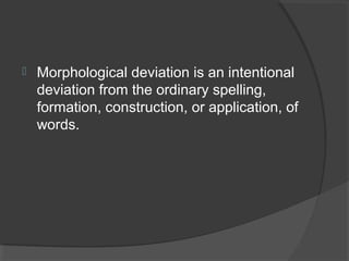 Types of deviation | PPT