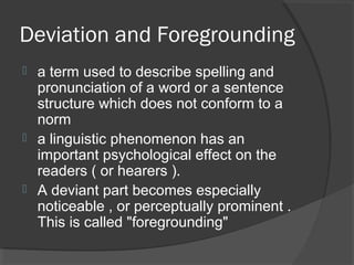 Types of deviation | PPT